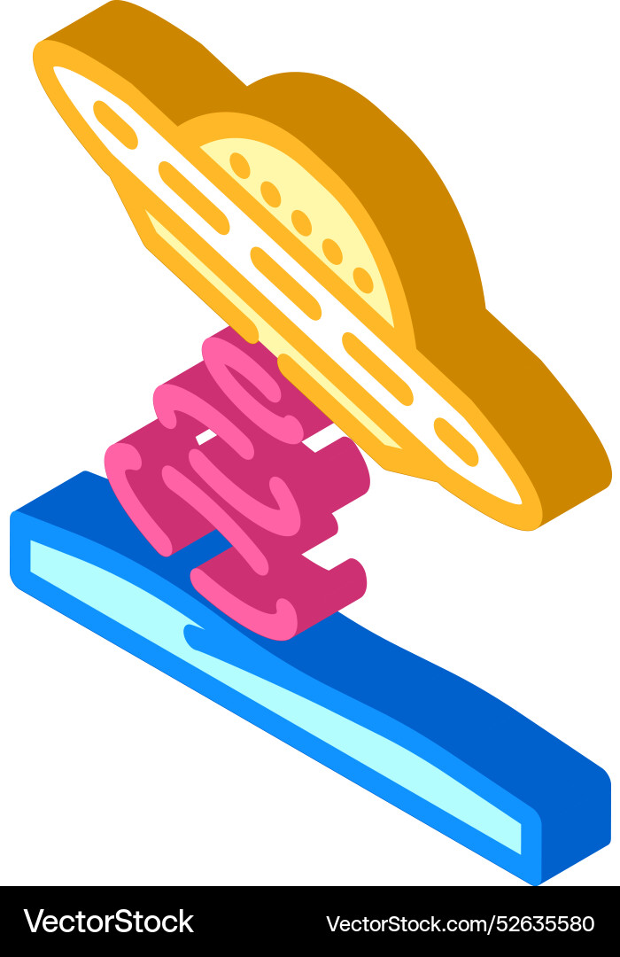 Ufo unsolved mystery isometric icon Royalty Free Vector