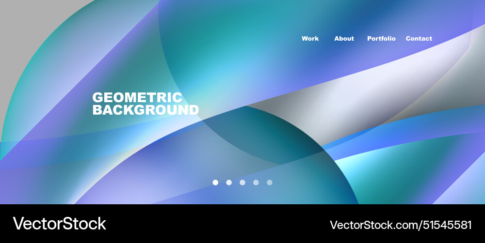 Dynamic flowing shapes concept design composition Vector Image