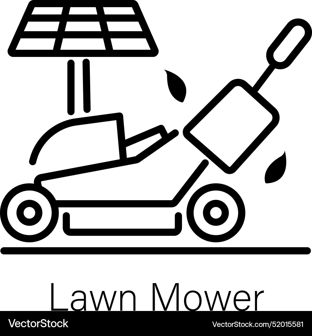 Lawn mower Royalty Free Vector Image - VectorStock