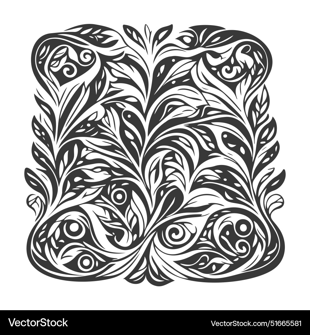 Ornament batik royal design grey Royalty Free Vector Image