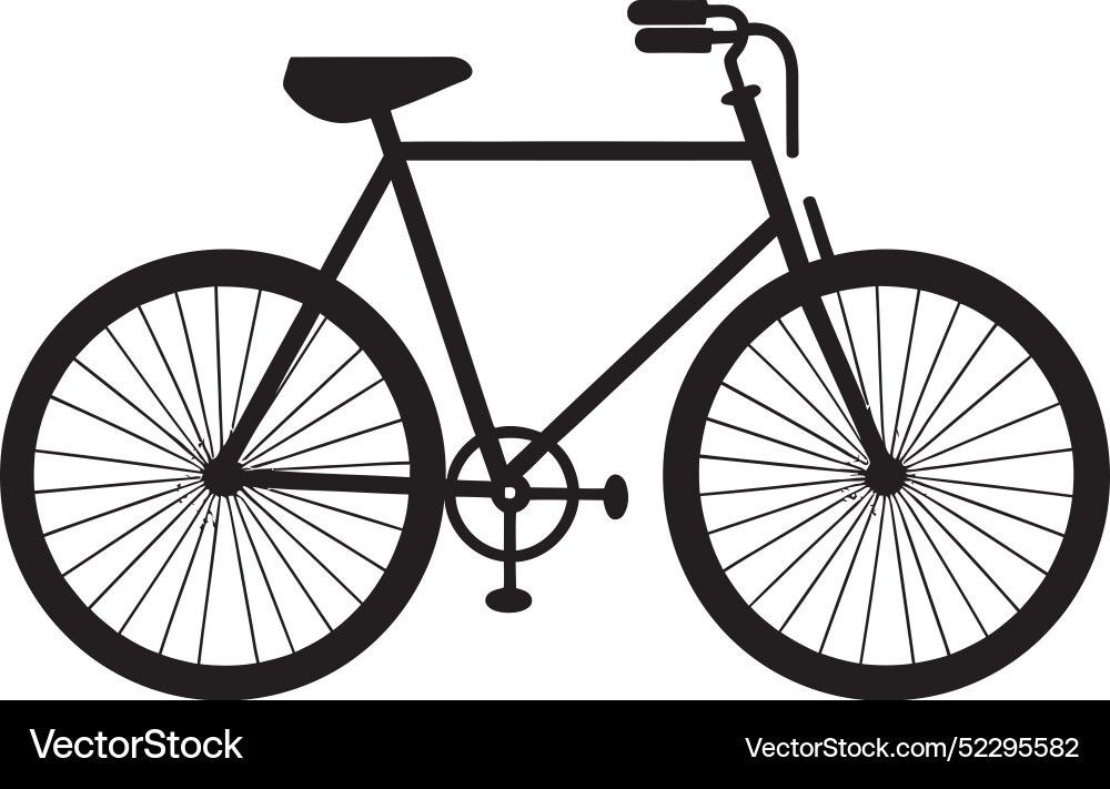 Black ink bikes artwork night ride bicycl Vector Image