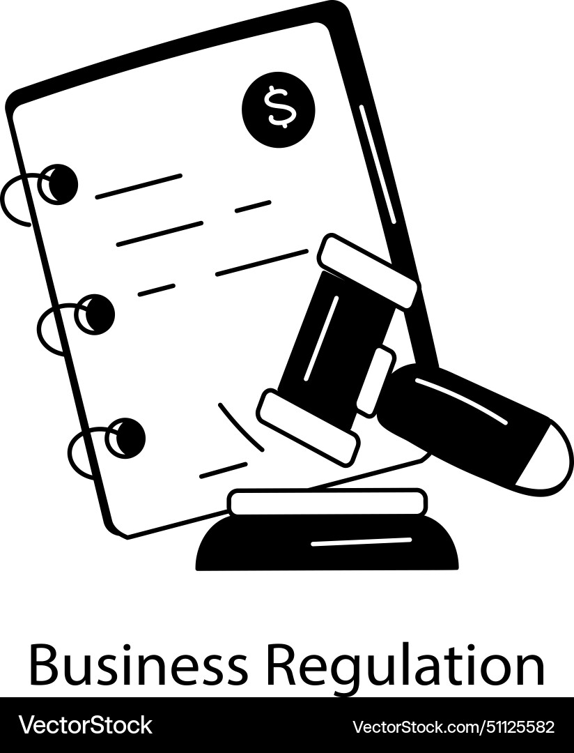 Business regulation Royalty Free Vector Image - VectorStock