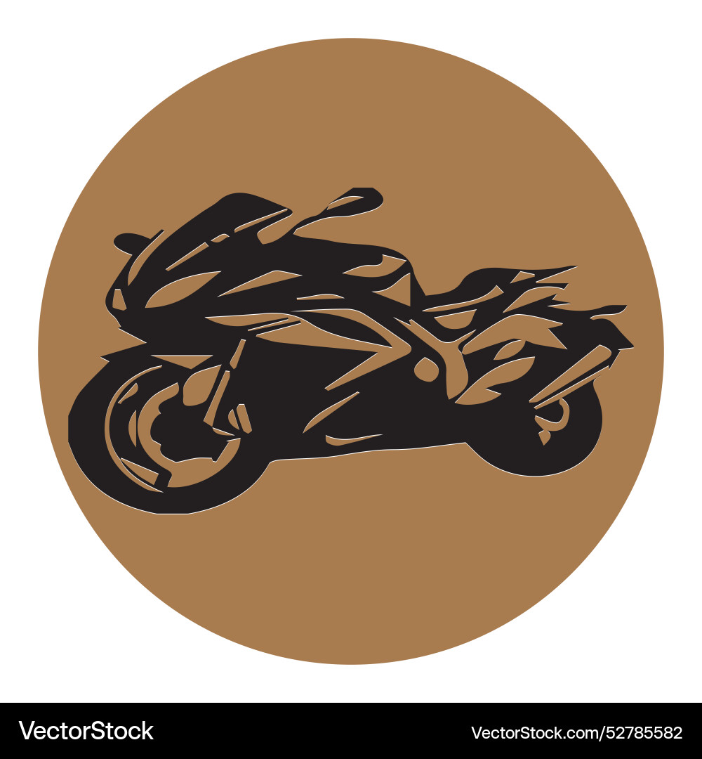 Motorbike icon symbol Royalty Free Vector Image