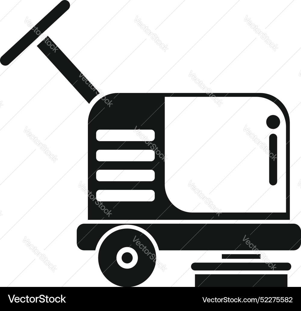 Professional floor cleaning machine polishing Vector Image