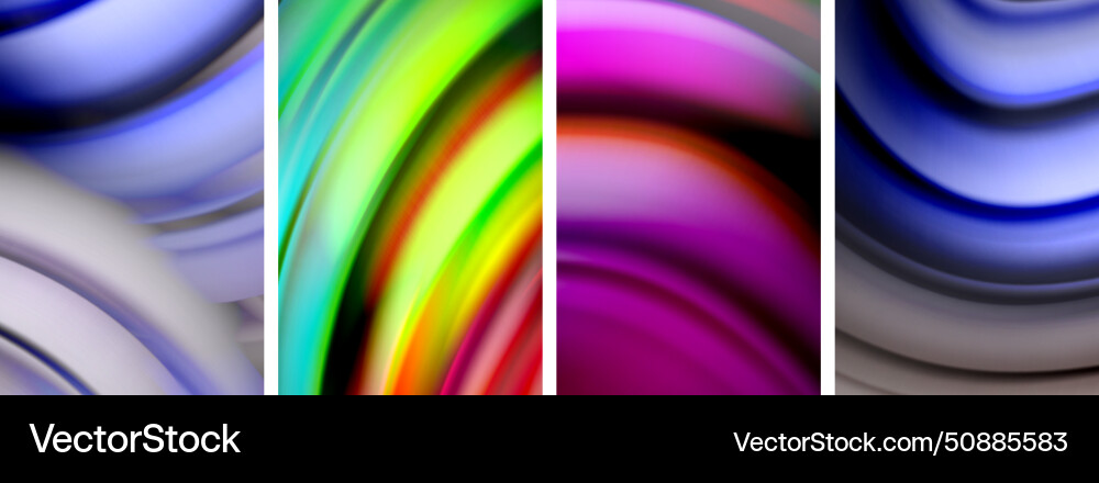 Blurred color line backgrounds Royalty Free Vector Image