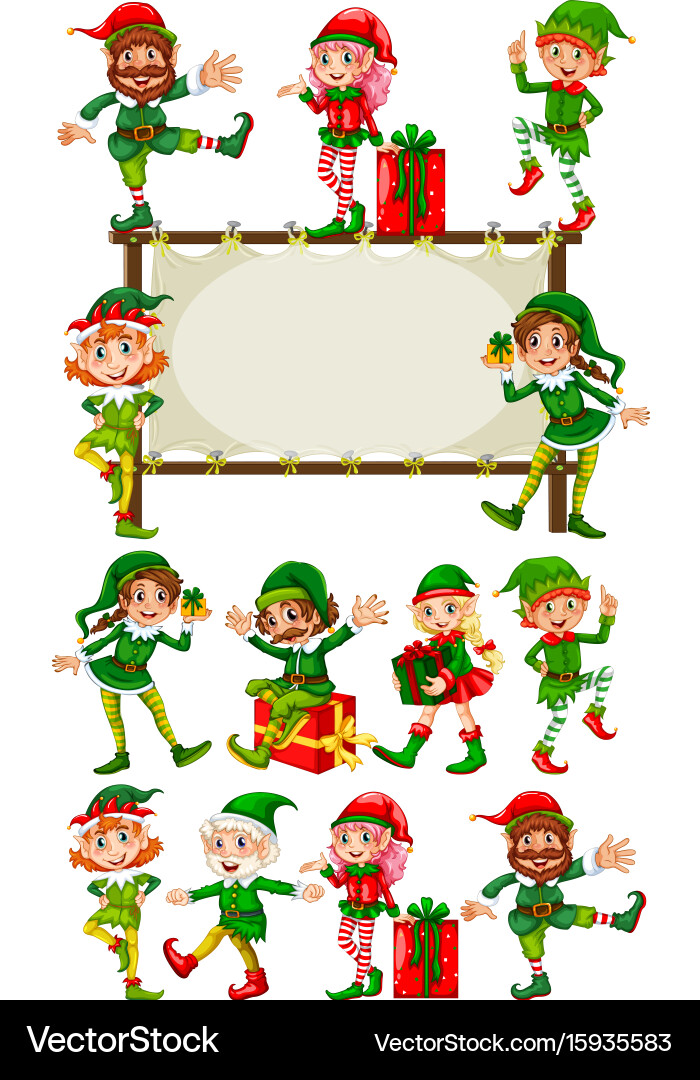 Elf Printable Christmas Borders Free Blank Christmas Elf Template To