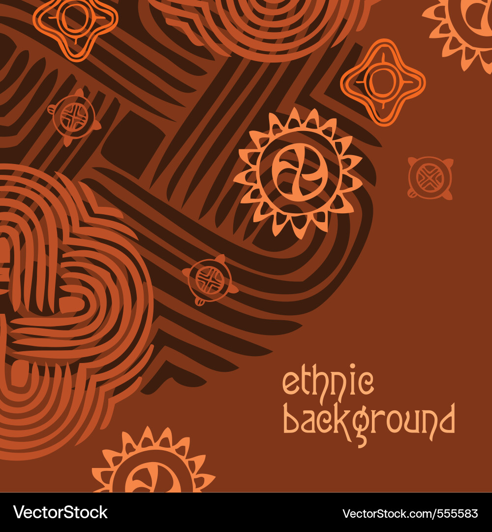 Ethnic background Royalty Free Vector Image - VectorStock
