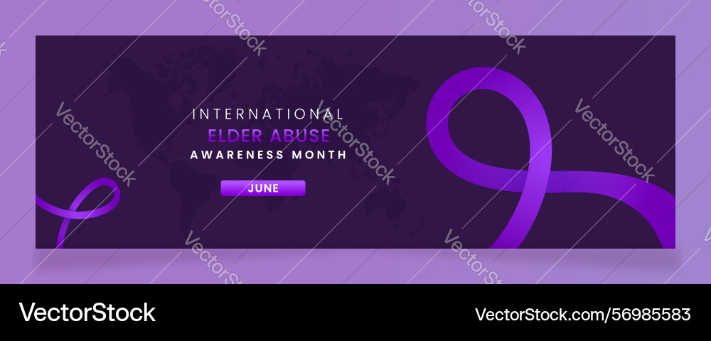 International elder abuse awareness month Vector Image