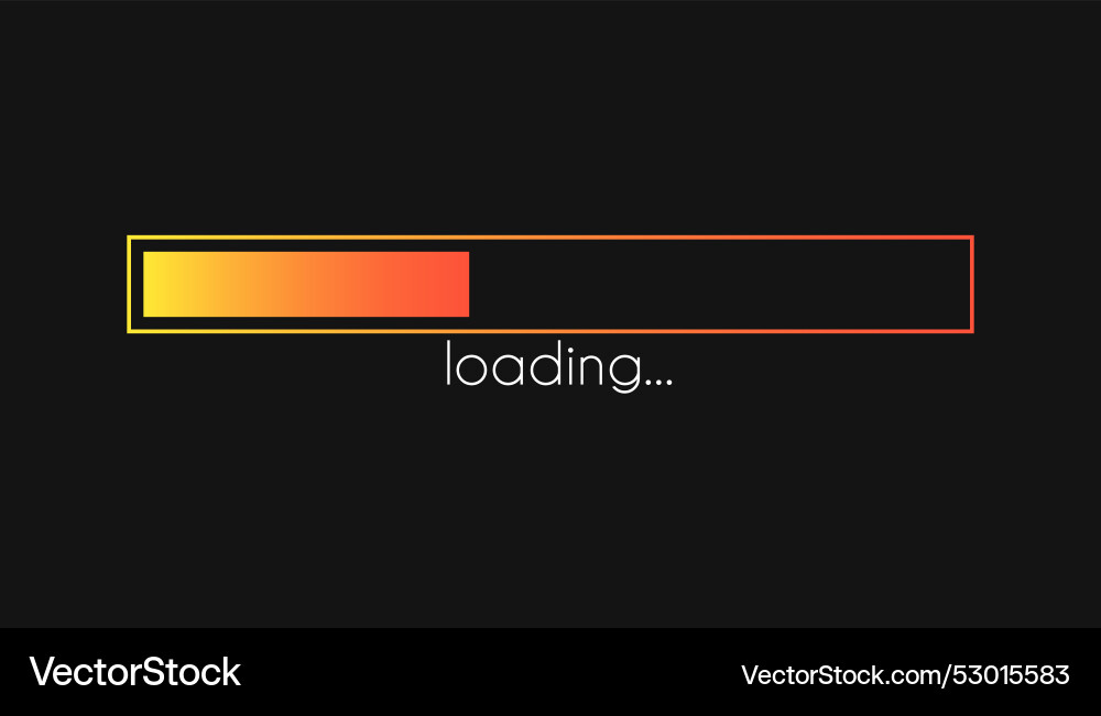 Load bar progress gradient download interface Vector Image