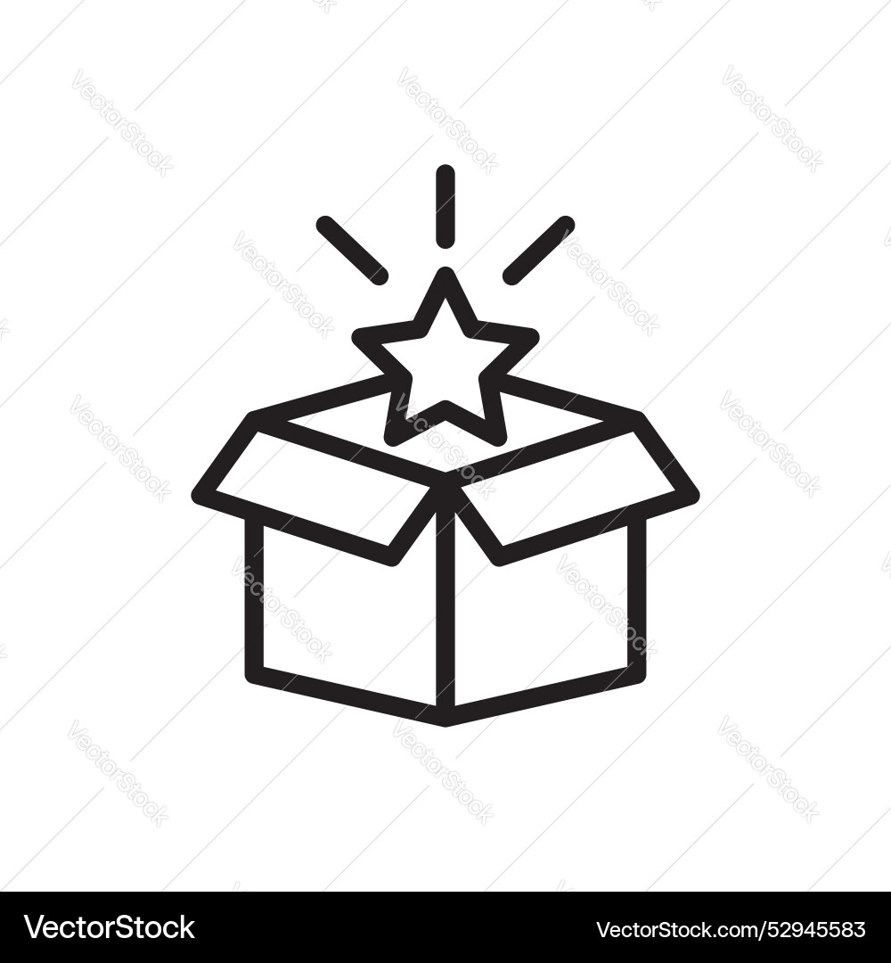 New product line icon isolated on white background