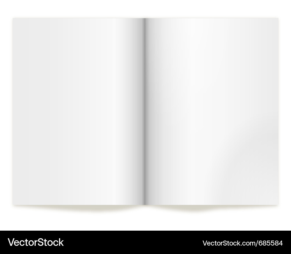 Book Page Layout Royalty Free Vector Image - VectorStock