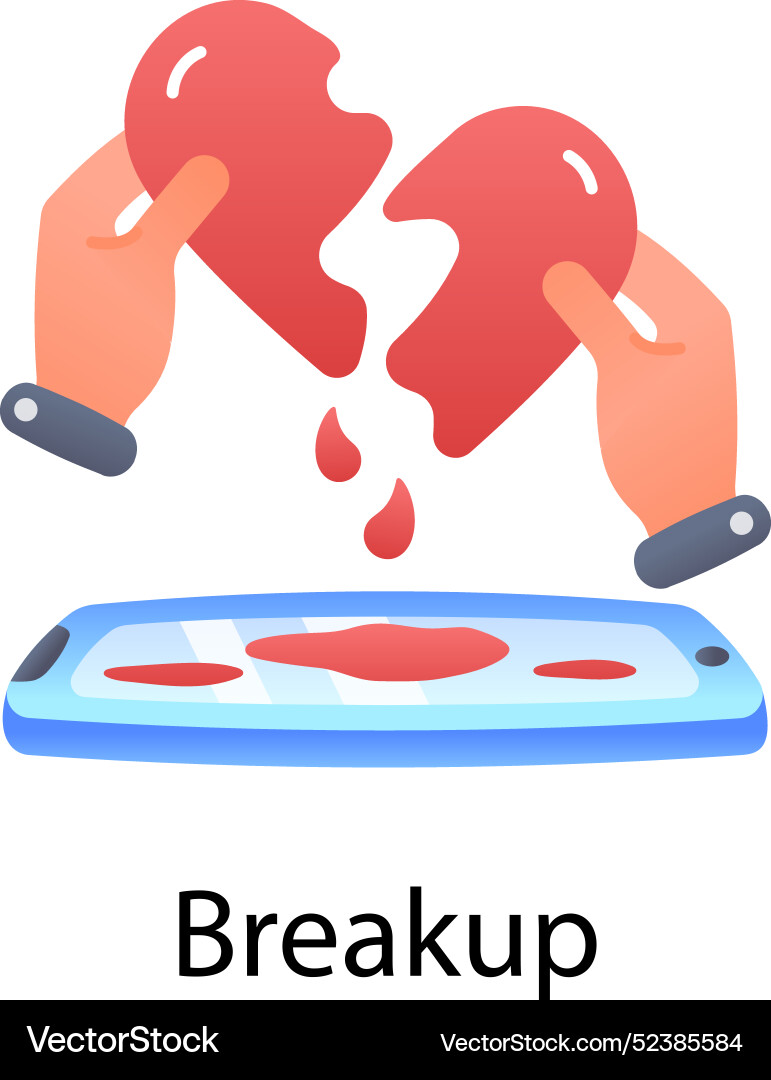 Breakup Royalty Free Vector Image - VectorStock