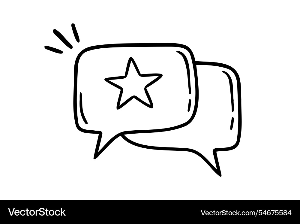 Customer experience feedback message positive star