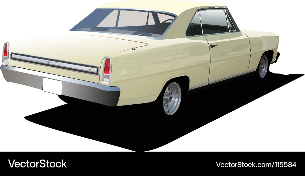 Retro car Royalty Free Vector Image - VectorStock