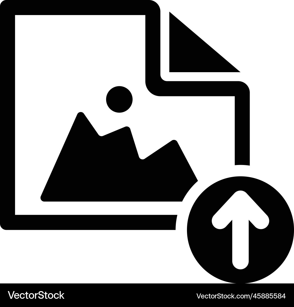 Upload photo icon graphics Royalty Free Vector Image
