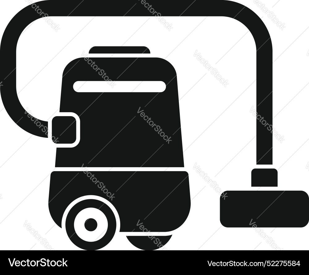 Vacuum cleaner cleaning dust using suction power Vector Image