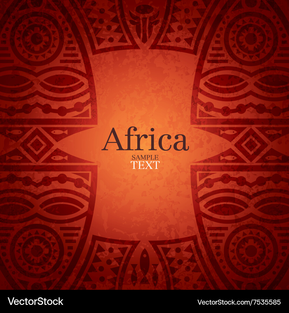 African Pattern Background Royalty Free Vector Image
