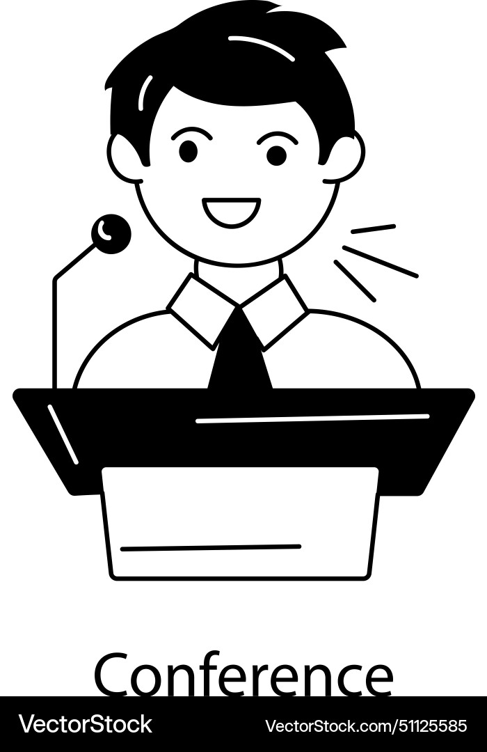 Conference Royalty Free Vector Image - VectorStock