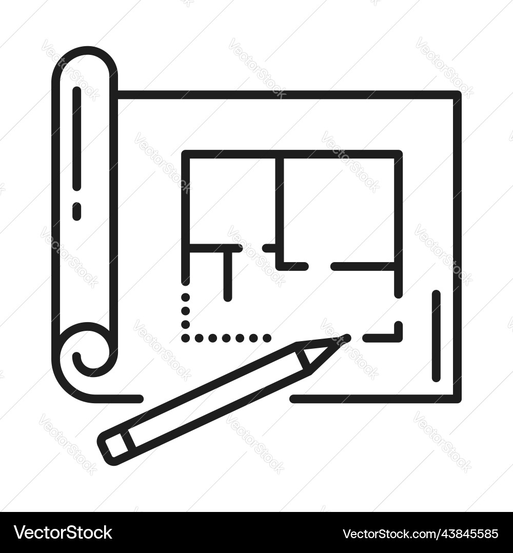 Interior design home project house architecture Vector Image