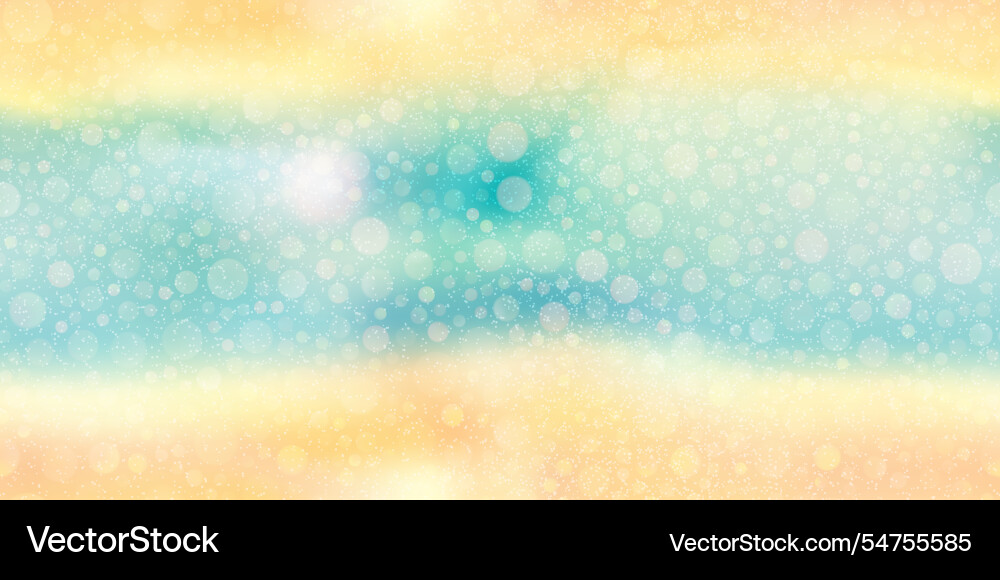 Sparkling beach seamless bg with bubbles Vector Image