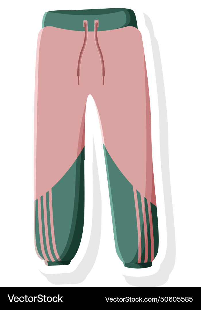 Sport pants sticker Royalty Free Vector Image - VectorStock