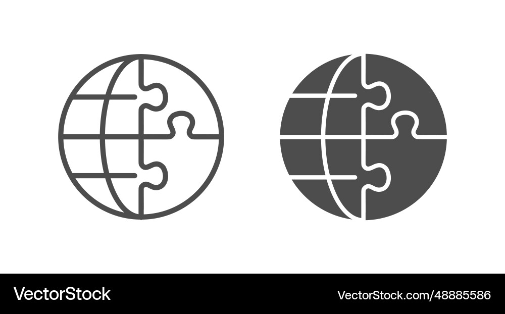 Cultural competency icons on white background Vector Image