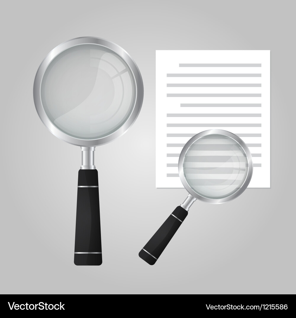 Magnifying glass Royalty Free Vector Image - VectorStock
