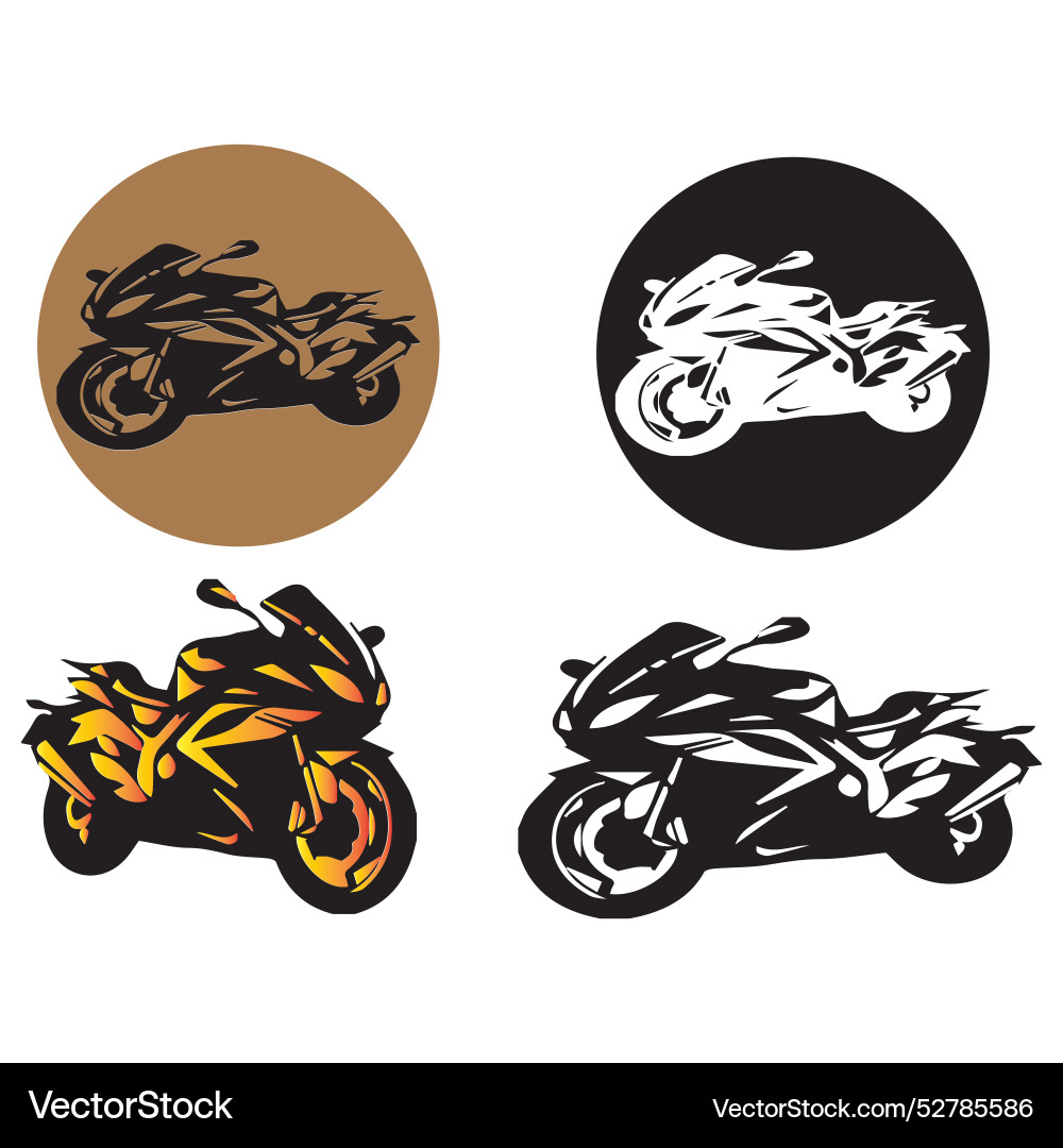 Motorbike icon symbol Royalty Free Vector Image