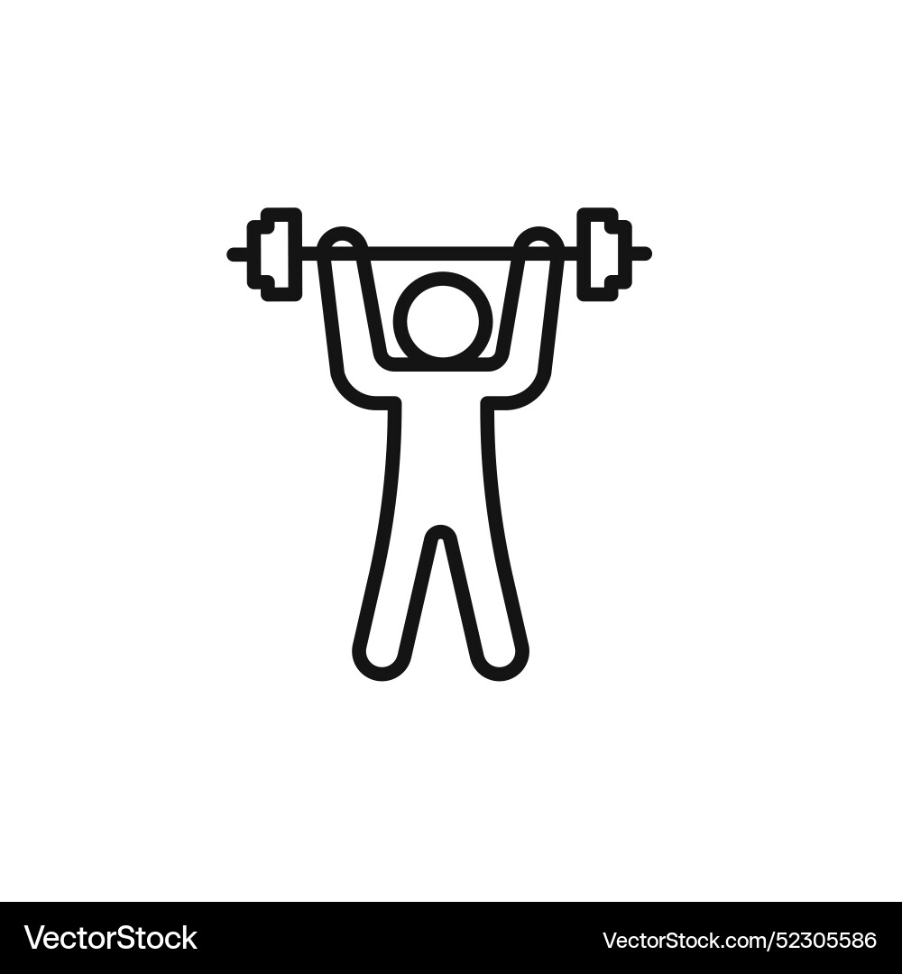 Strength training icon outline collection Vector Image