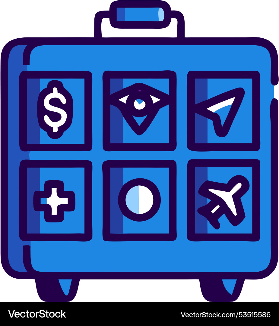 This logo design beautifully balances Royalty Free Vector