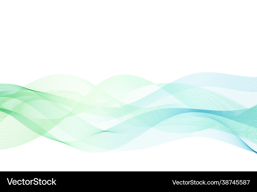 Abstract wave flow line isolated on white Vector Image