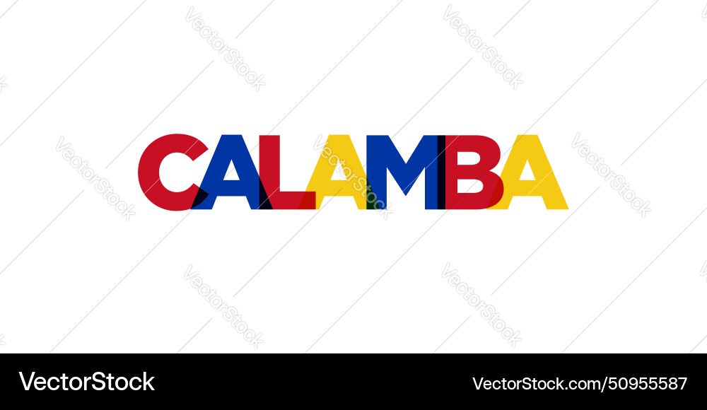 Calamba in the philippines emblem the design Vector Image