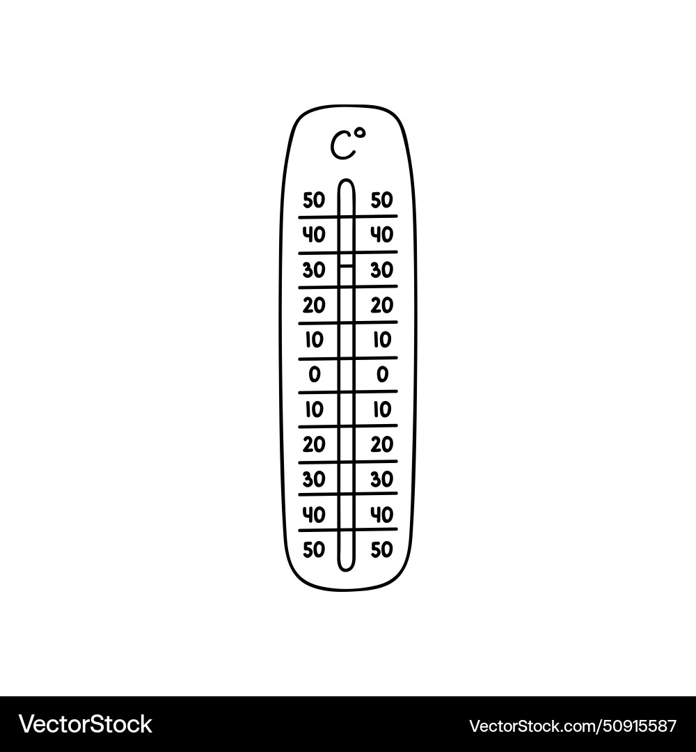 Celsius meteorology thermometer measuring heat Vector Image