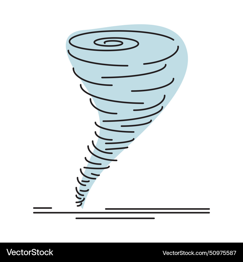 Tornado icon Royalty Free Vector Image - VectorStock