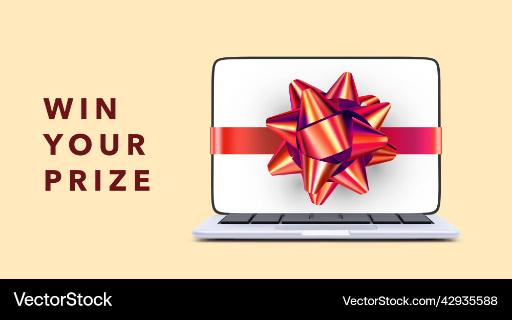 Banner for promotions where the main prize Vector Image