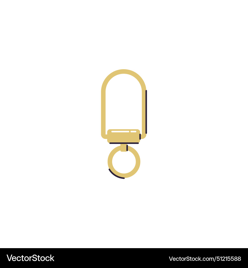 Swivel strap clip tool carbine Royalty Free Vector Image