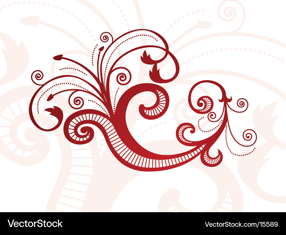 Abstract floral pattern Royalty Free Vector Image