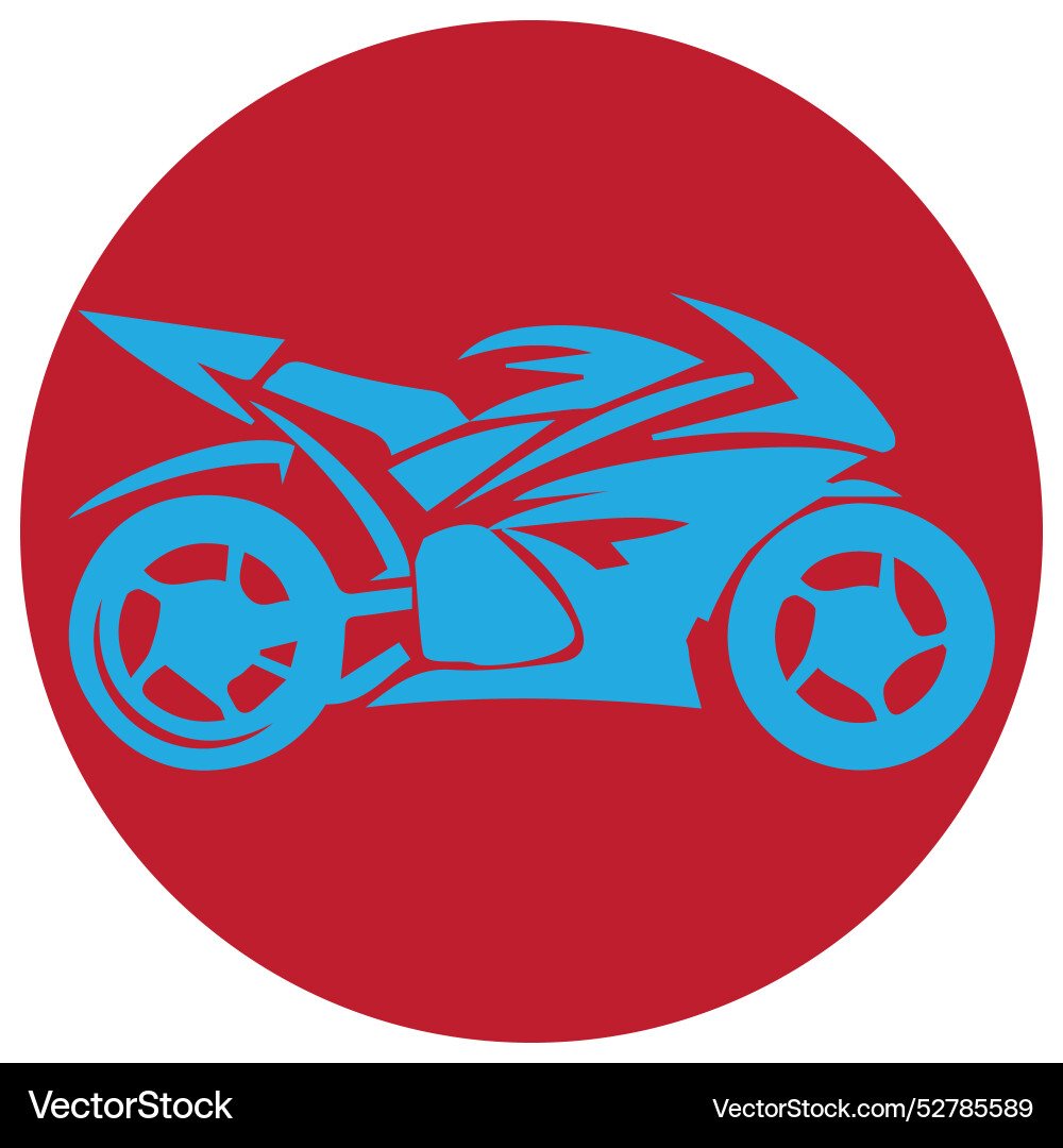 Motorbike icon symbol Royalty Free Vector Image