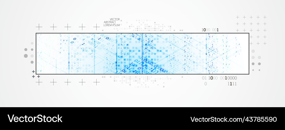Abstract horizontal technology background Vector Image