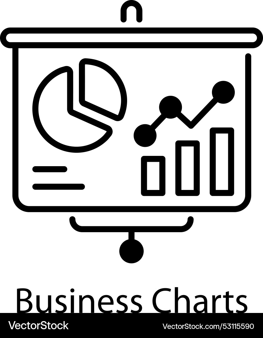 Business charts Royalty Free Vector Image - VectorStock