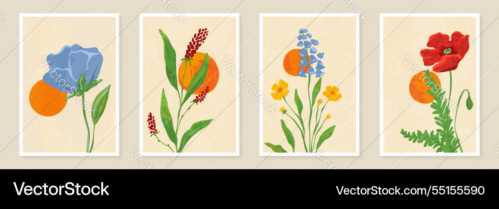 Creative minimalist abstract art background Vector Image