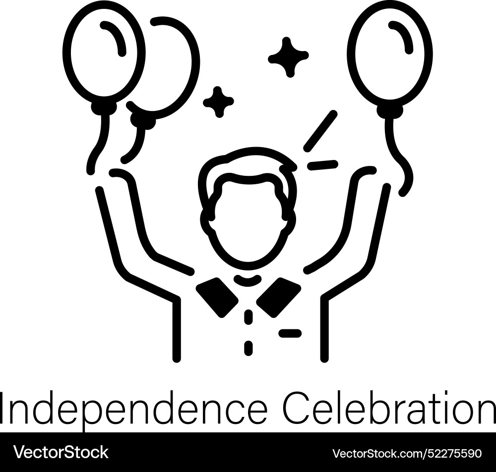 Independence celebration Royalty Free Vector Image