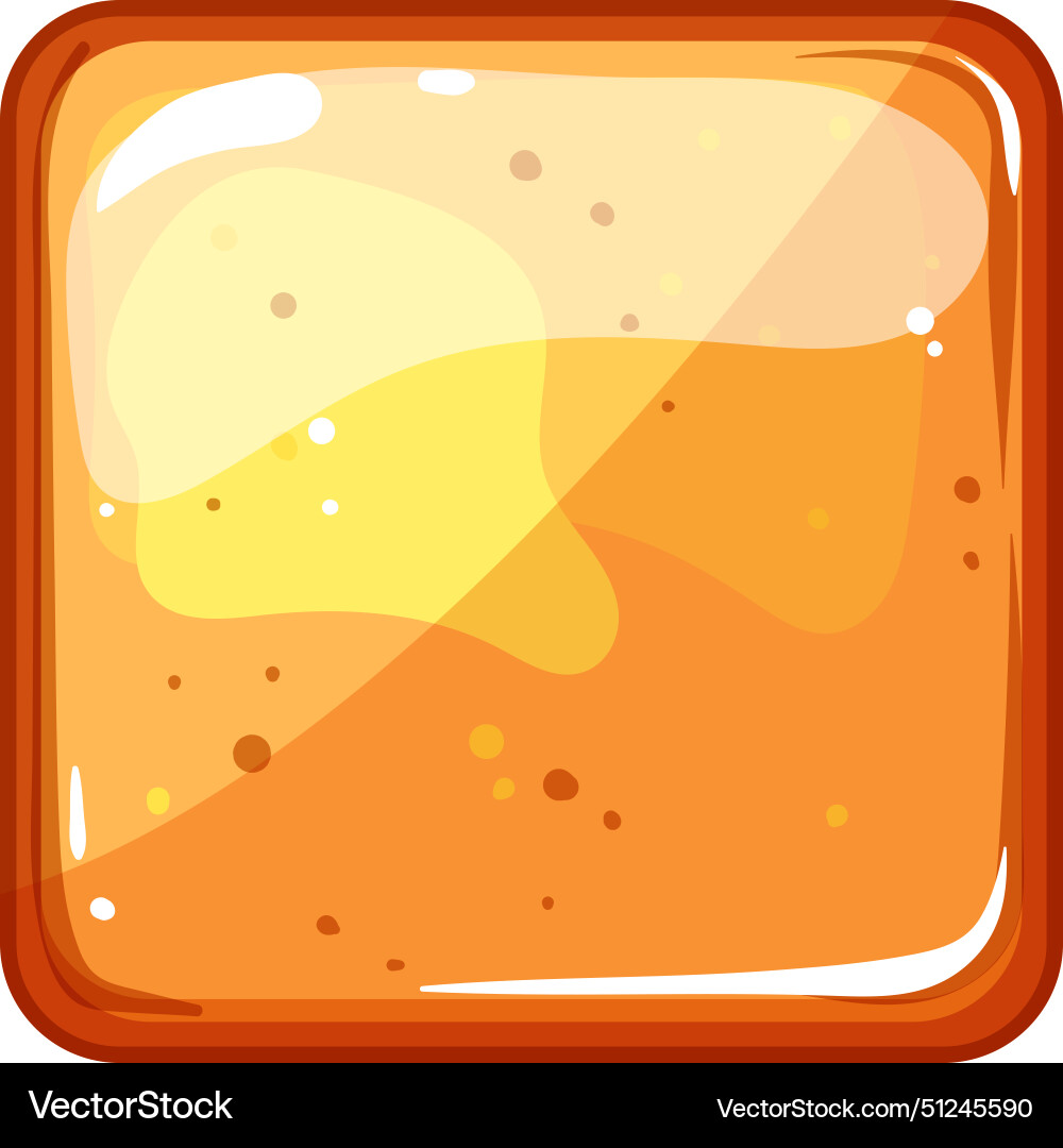Menu square game button cartoon Royalty Free Vector Image