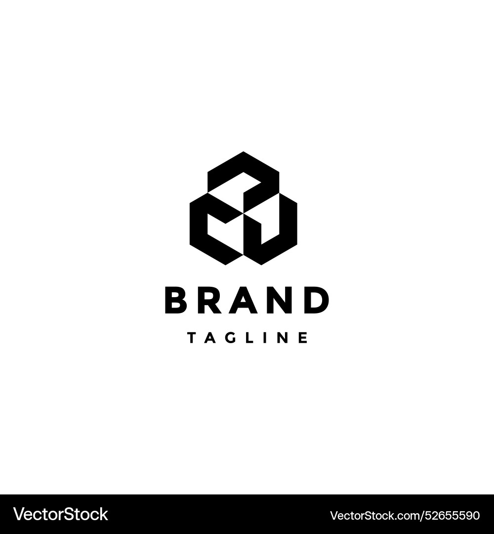 Simple bold initial letter ncu logo design – Royalty-Free Vector ...