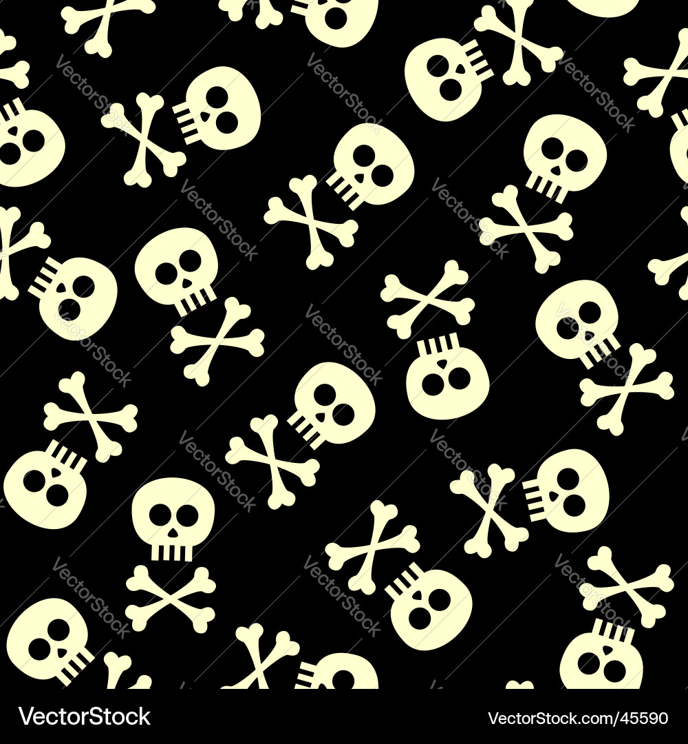 Skull pattern Royalty Free Vector Image - VectorStock