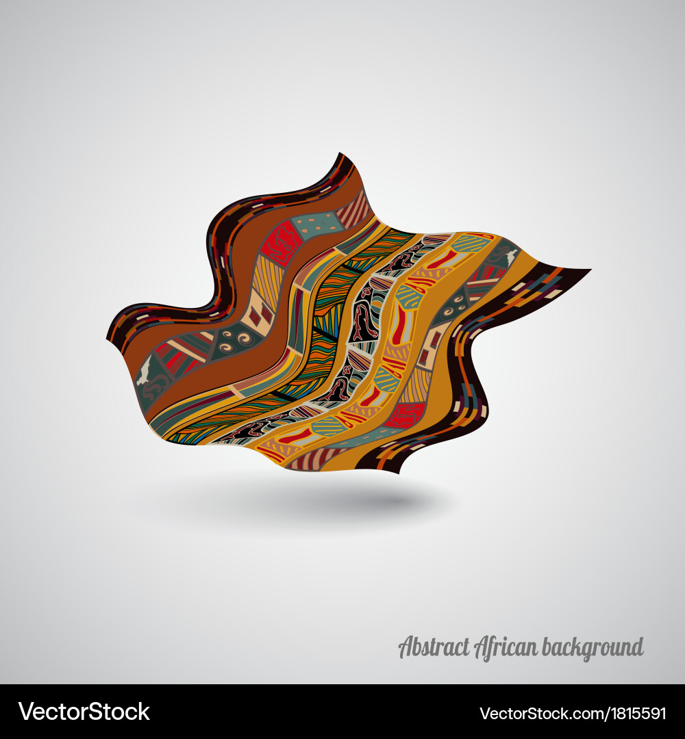 Abstract african backdrop Royalty Free Vector Image