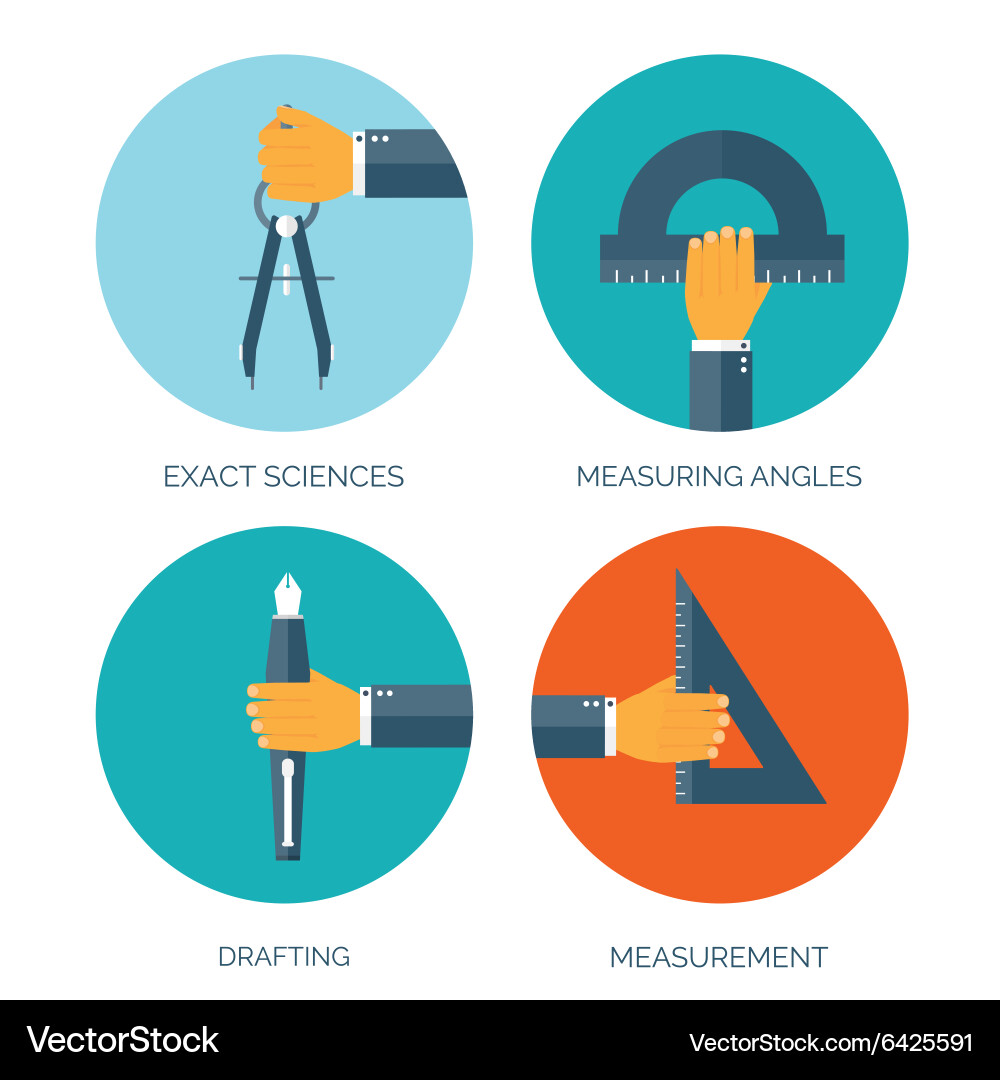 Flat study background Royalty Free Vector Image