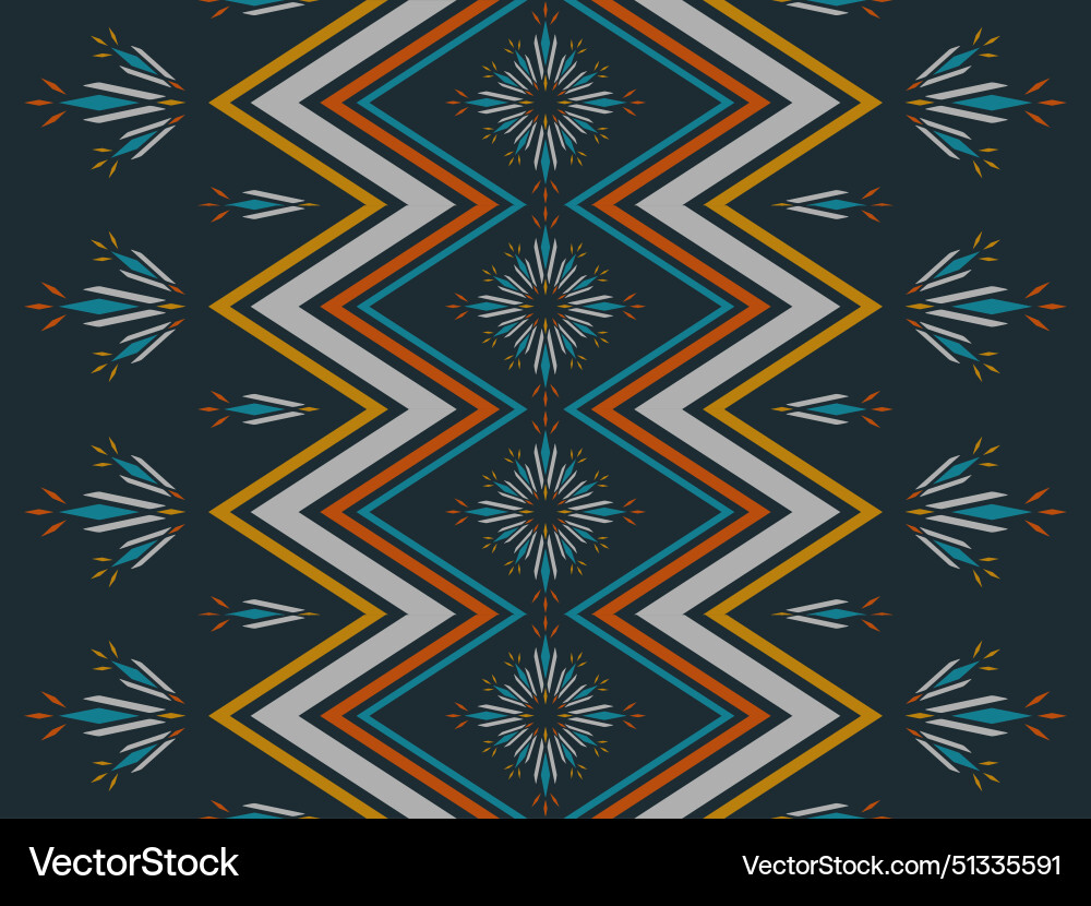 Geometric ethnic seamless pattern traditional Vector Image
