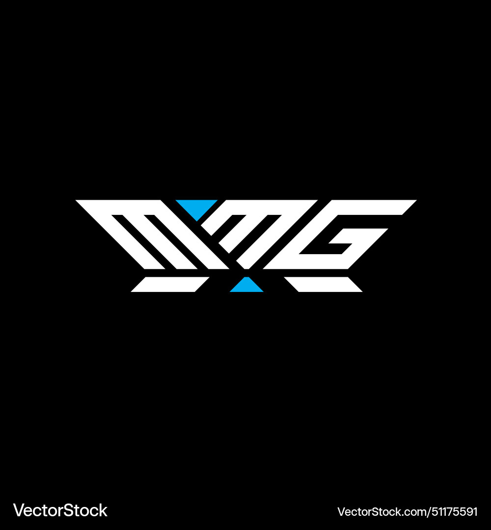 Mmg letter logo design mmg simple and modern logo Vector Image