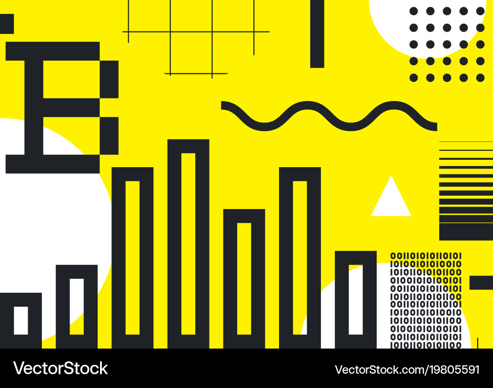 Typography horizontal banner Royalty Free Vector Image